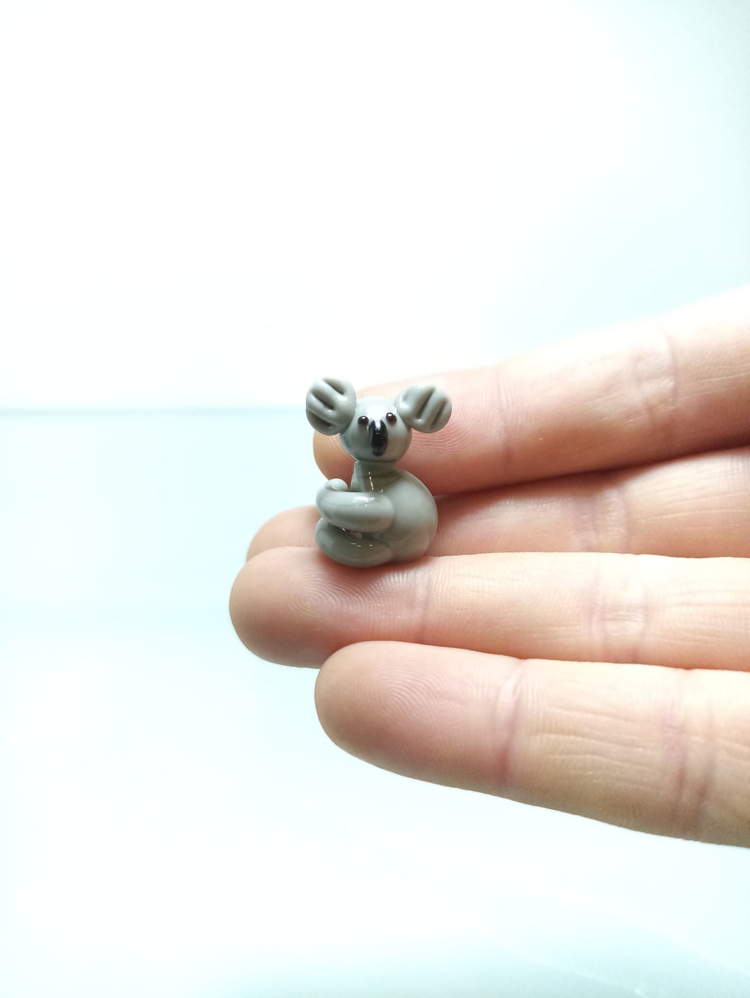 Koala Gift for Her, Mini Koala Glass Sculptures, Tiny Koala Animal ...