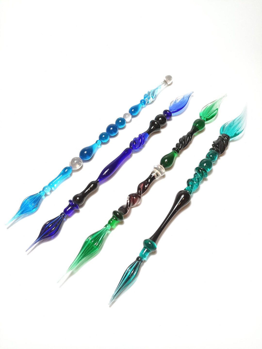 Handmade Glass Dip Pen Calligraphy Pen, Glass Ink Pen, Spiral Glass Pen ...