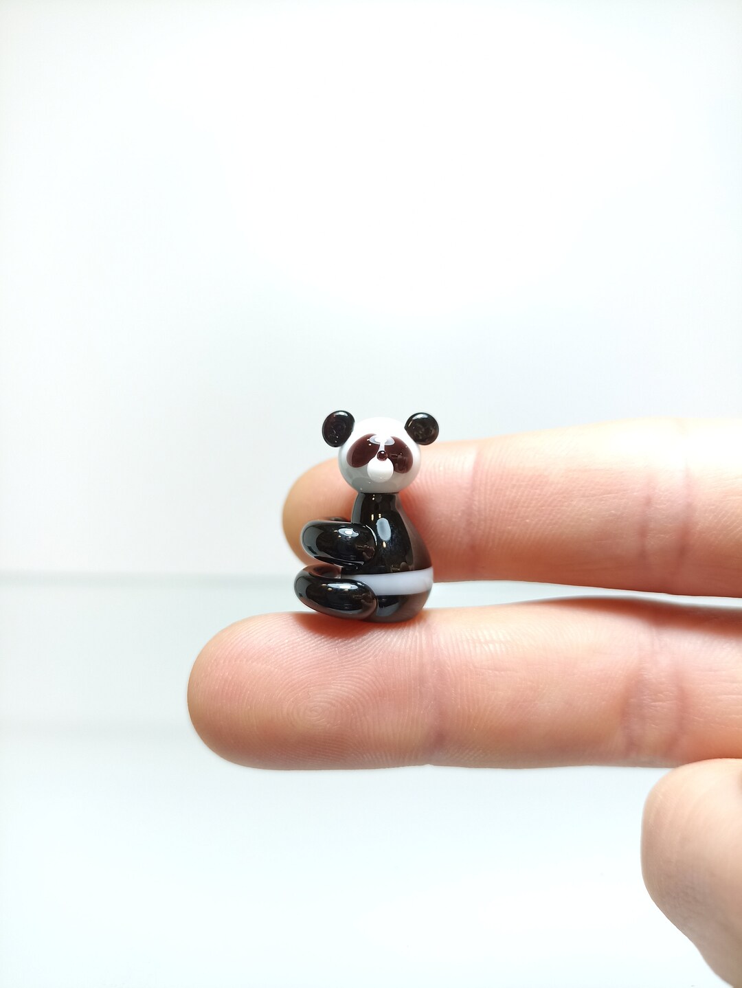 Tiny Panda Gifts Glass Animals Mini Figurine, Handmade Murano Glass ...
