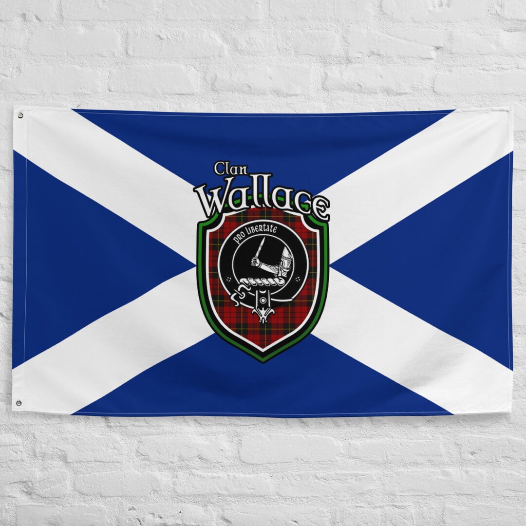 Clan Wallace Scottish Family Crest, Scotland Flag | Scottish Gifts for ...