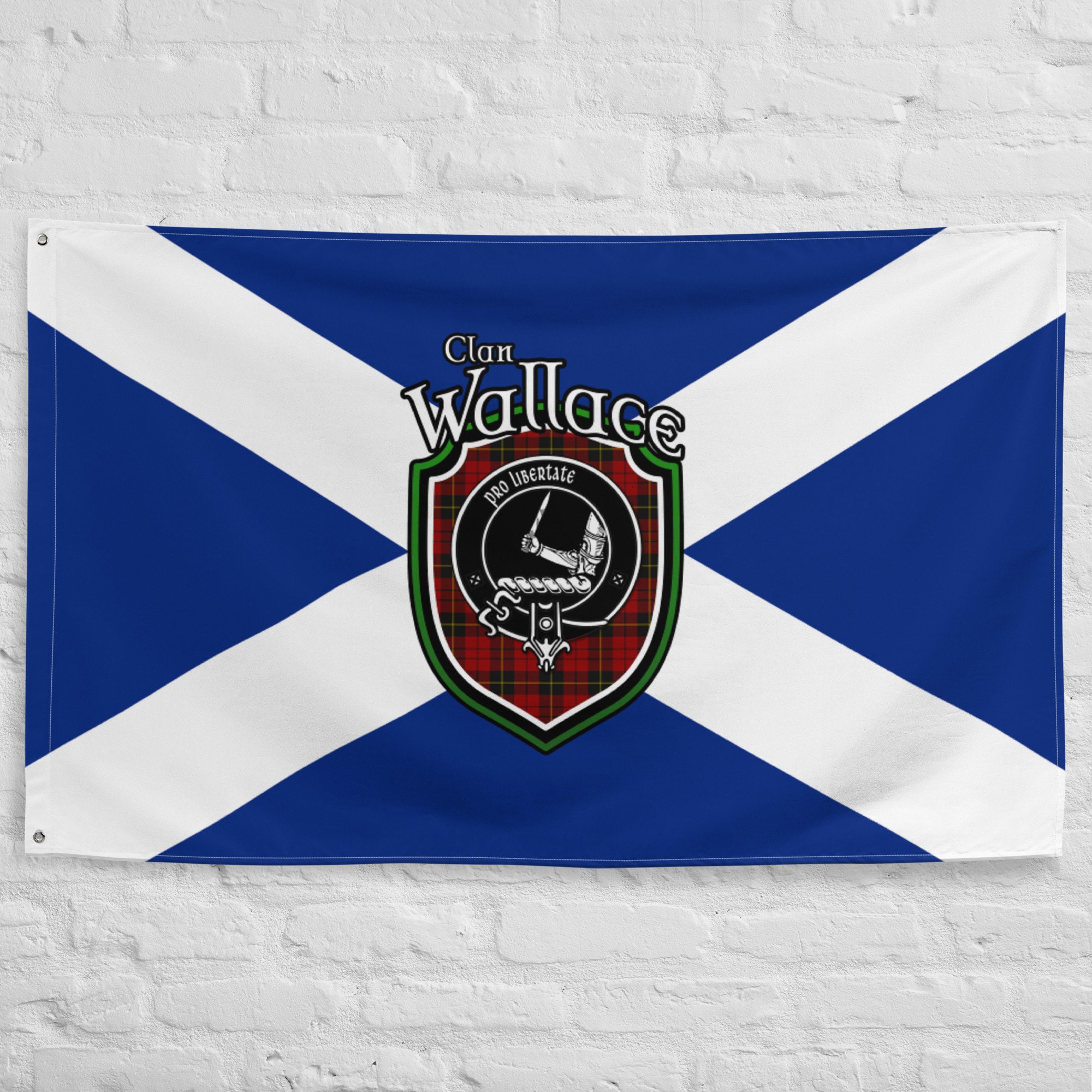 Clan Wallace Scottish Family Crest, Écosse Flag | Cadeaux écossais pour ...