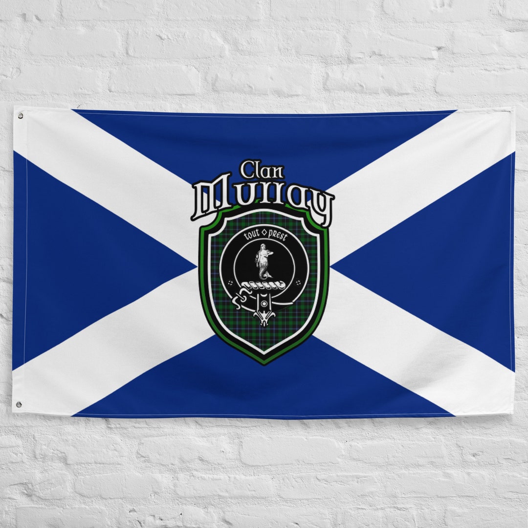 Clan Murray Scottish Family Crest, Scotland Flag | Scottish Gifts for ...