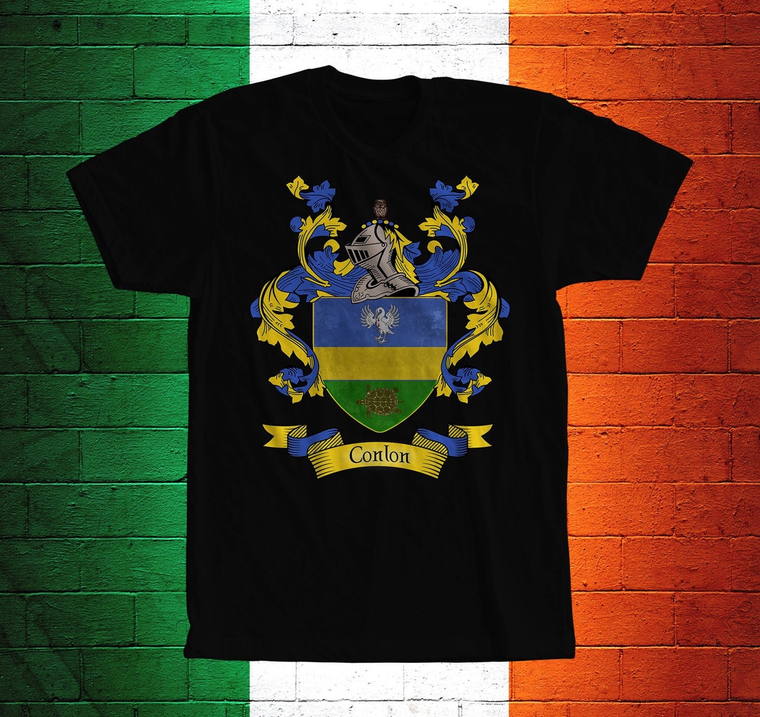 Conlon Family Crest T- Shirt, Conlon Coat of Arms, Conlon Shirt, Conlon ...