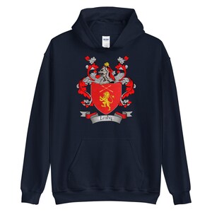 Leahy Coat of Arms Leahy Family Crest Hoodie Sweatshirt - Etsy