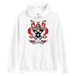 Connolly Coat of Arms - Connolly Family Crest Hoodie Sweatshirt - Etsy