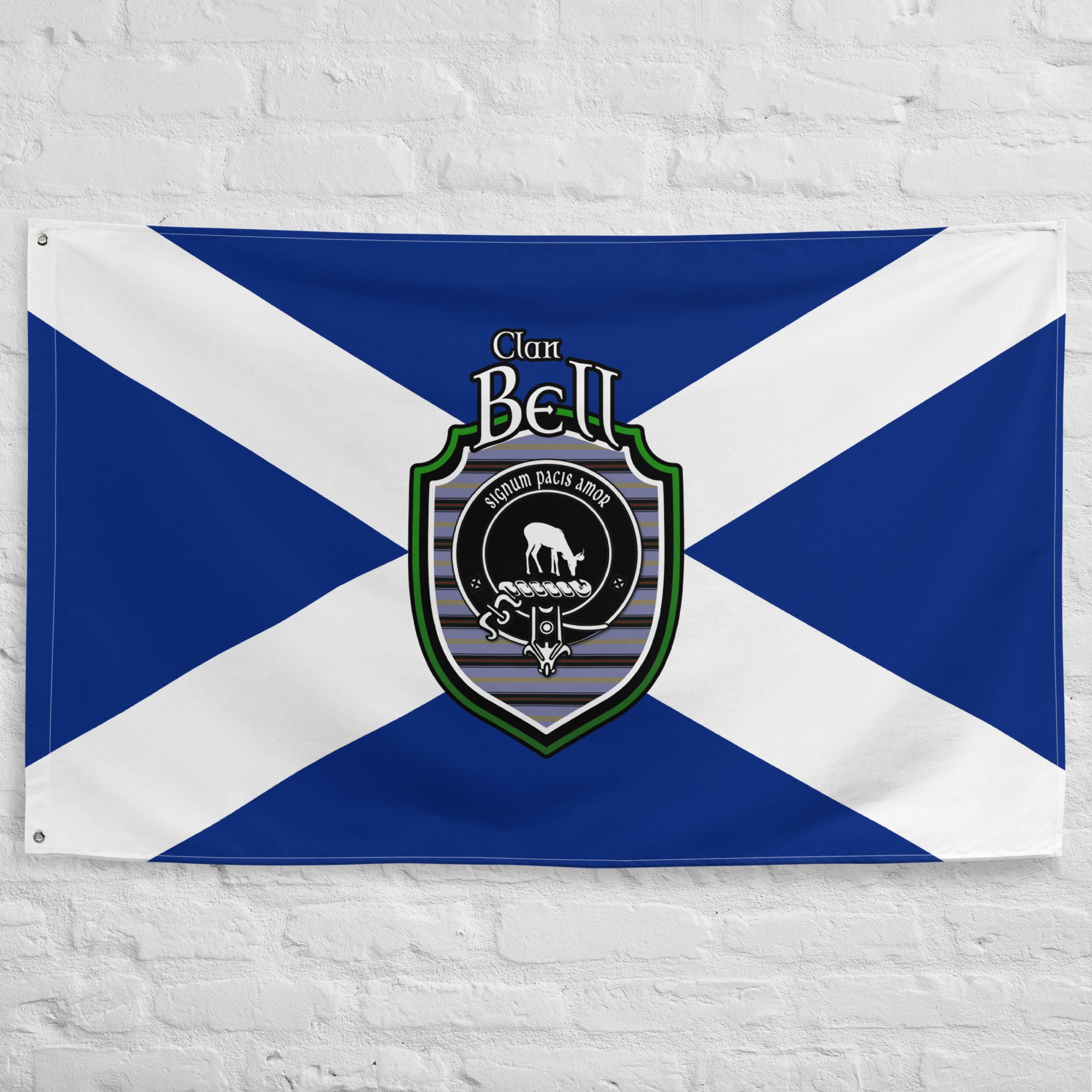 Clan Bell Scottish Family Crest, Scotland Flag | Scottish Gifts for the ...