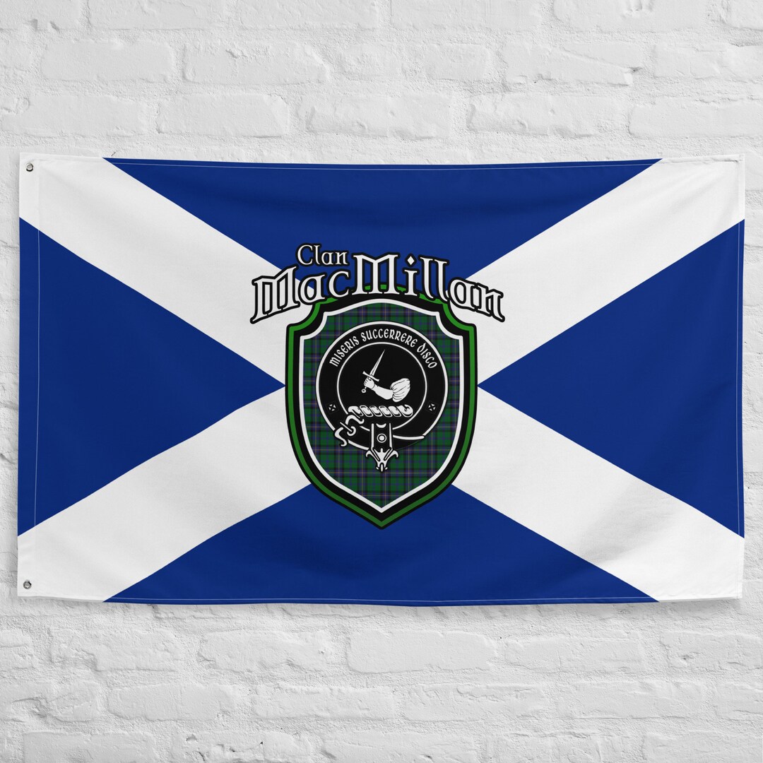 Clan Macmillan Scottish Family Crest, Scotland Flag | Scottish Gifts ...