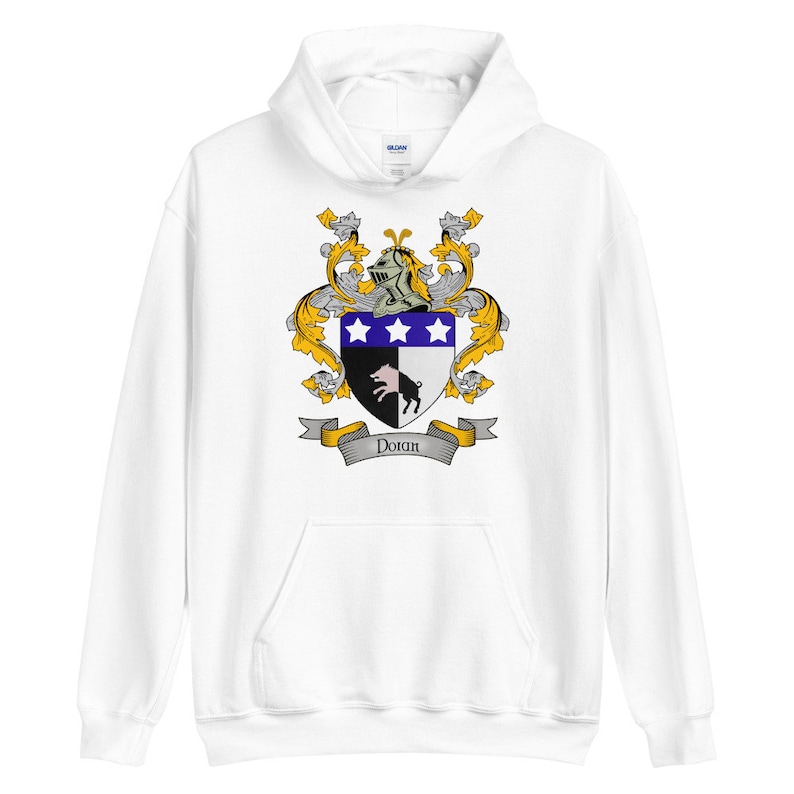 Doran Coat of Arms - Doran Family Crest Hoodie Sweatshirt - Etsy