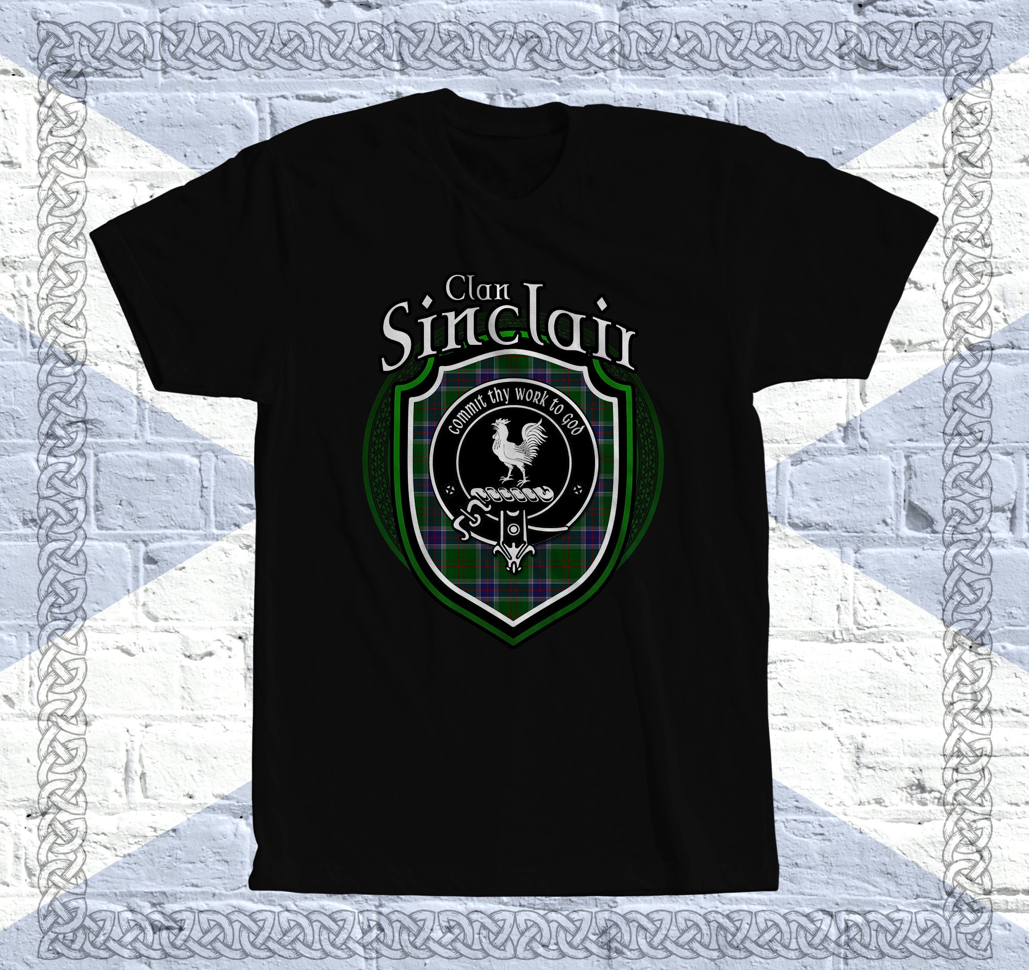 Clan Sinclair Tartan T-shirt, Scottish Sinclair Tshirt, Sinclair Last ...