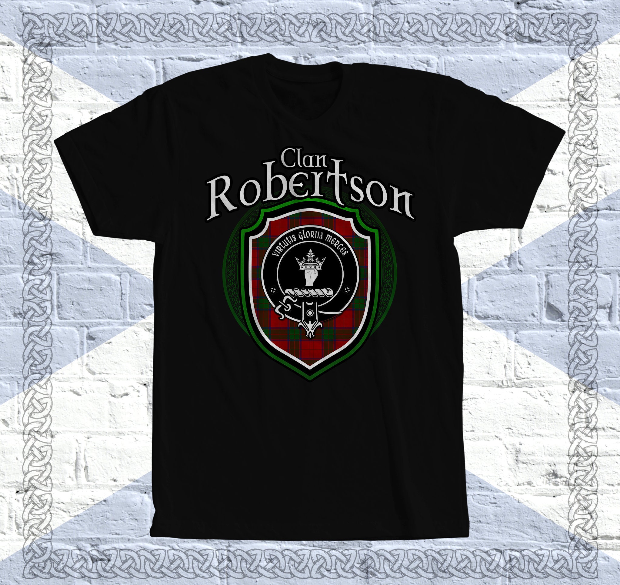 Clan Robertson Tartan T-shirt, Scottish Robertson Tshirt, Robertson ...