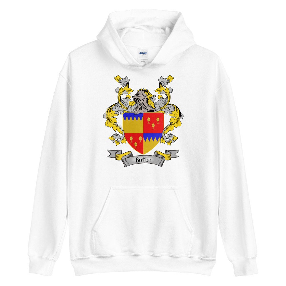 Butler Coat of Arms Sweater - Butler Family Crest Hoodie Sweatshirt - Etsy