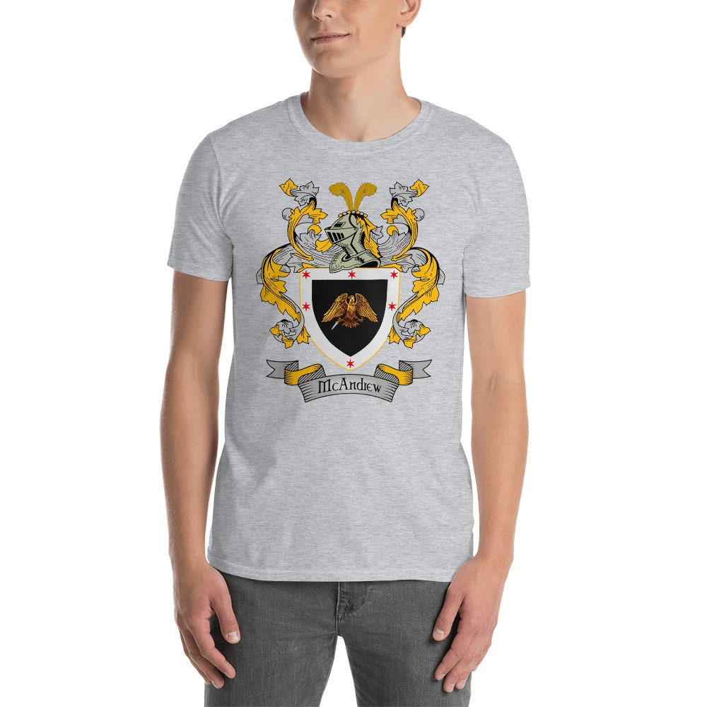 McAndrew Family Crest T Shirt Escudo de armas de McAndrew - Etsy México