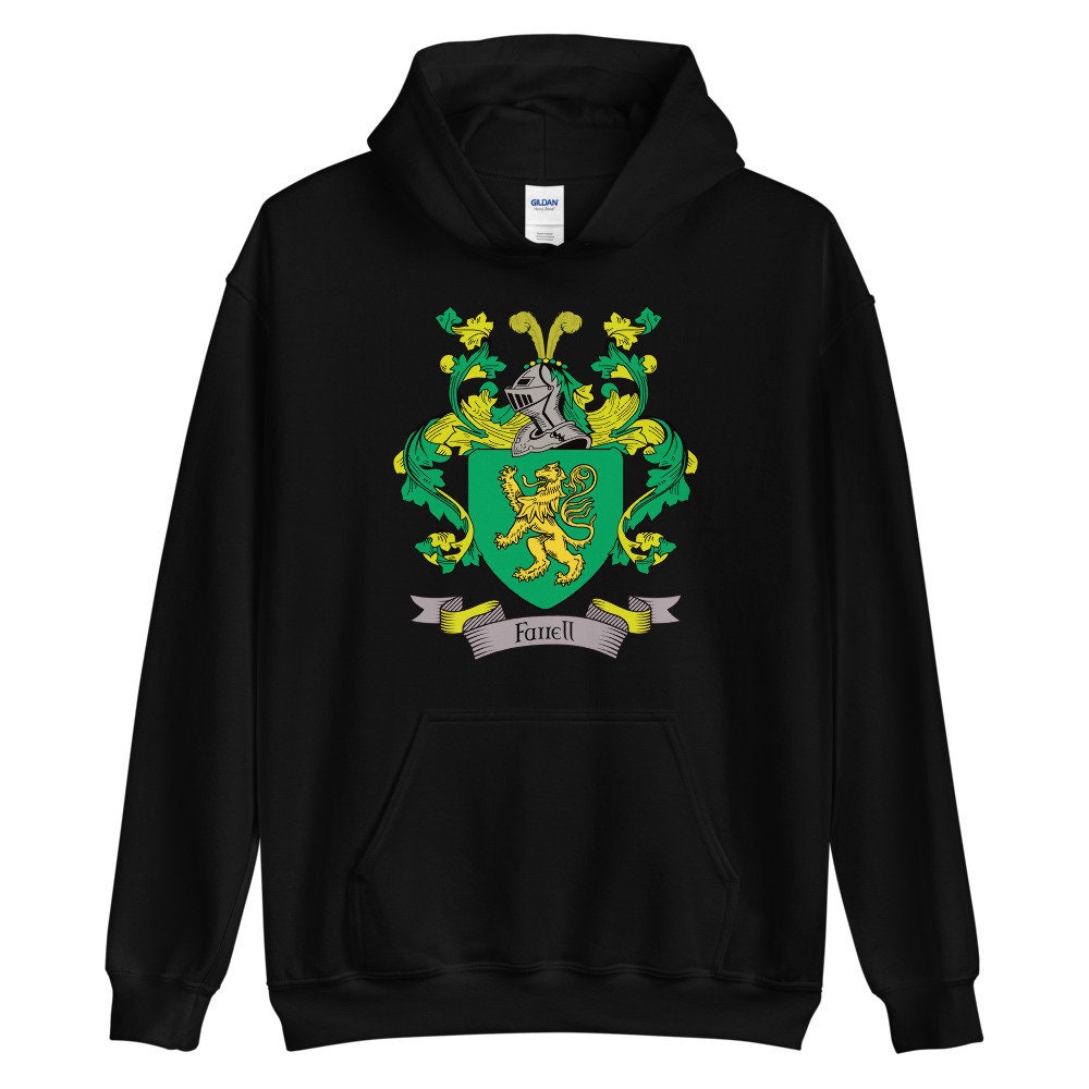 Farrell Coat of Arms Farrell Family Crest Hoodie Sweatshirt - Etsy