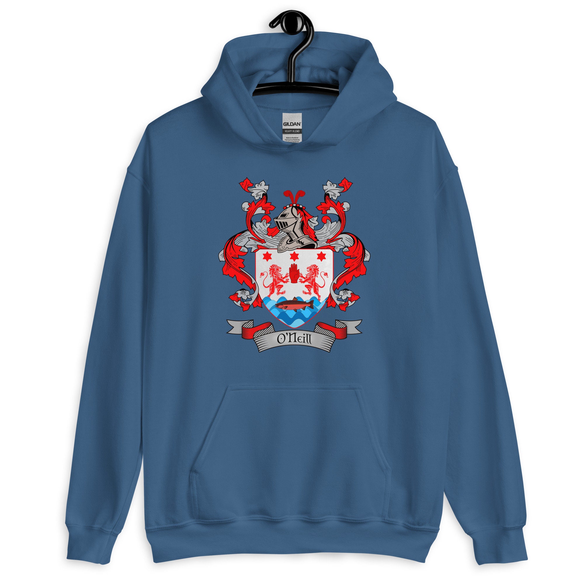O'neill Coat of Arms - O'neil Family Crest Hoodie Sweatshirt - Etsy