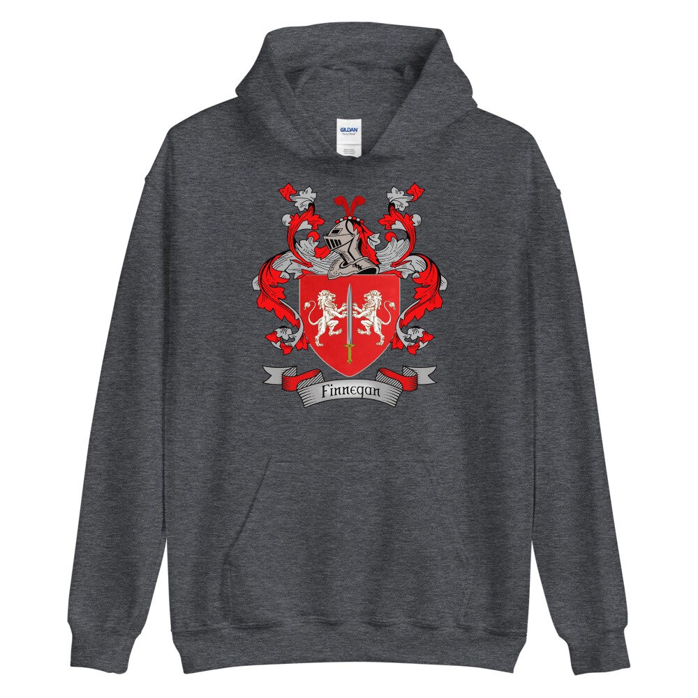 Finnegan Coat of Arms Finnegan Family Crest Hoodie - Etsy