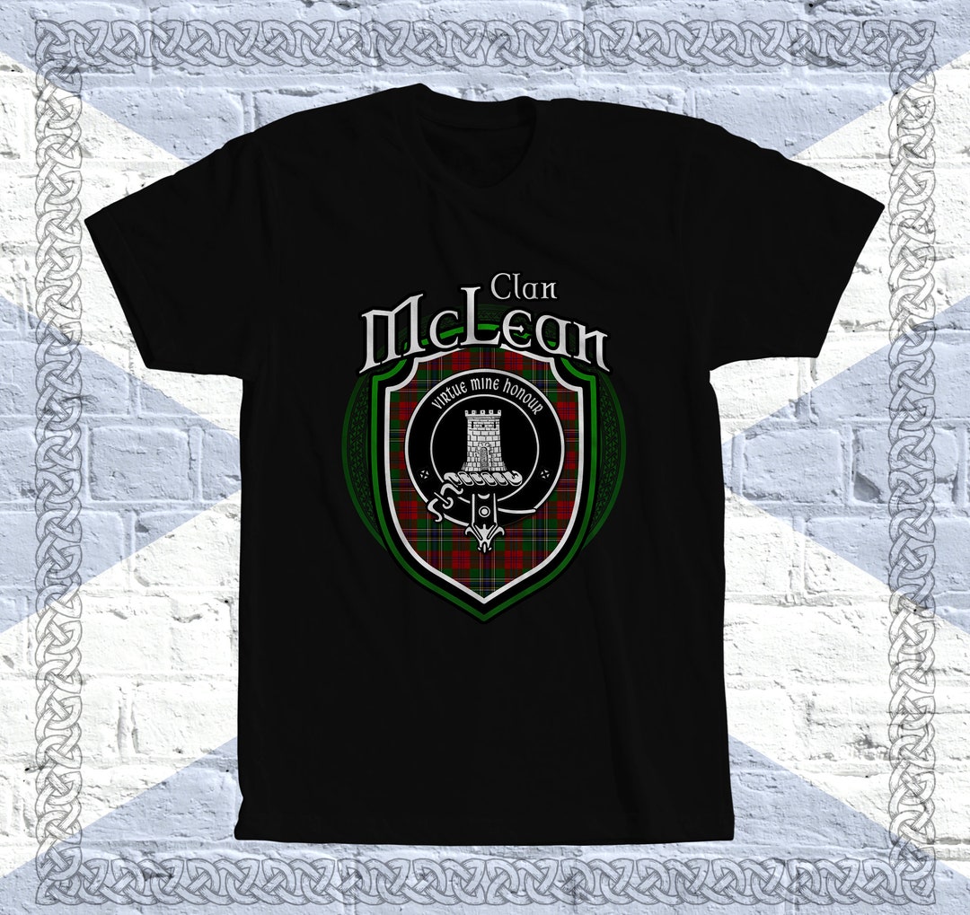 Clan Mclean Tartan T-shirt, Scottish Mclean Tshirt, Mclean Last Name ...