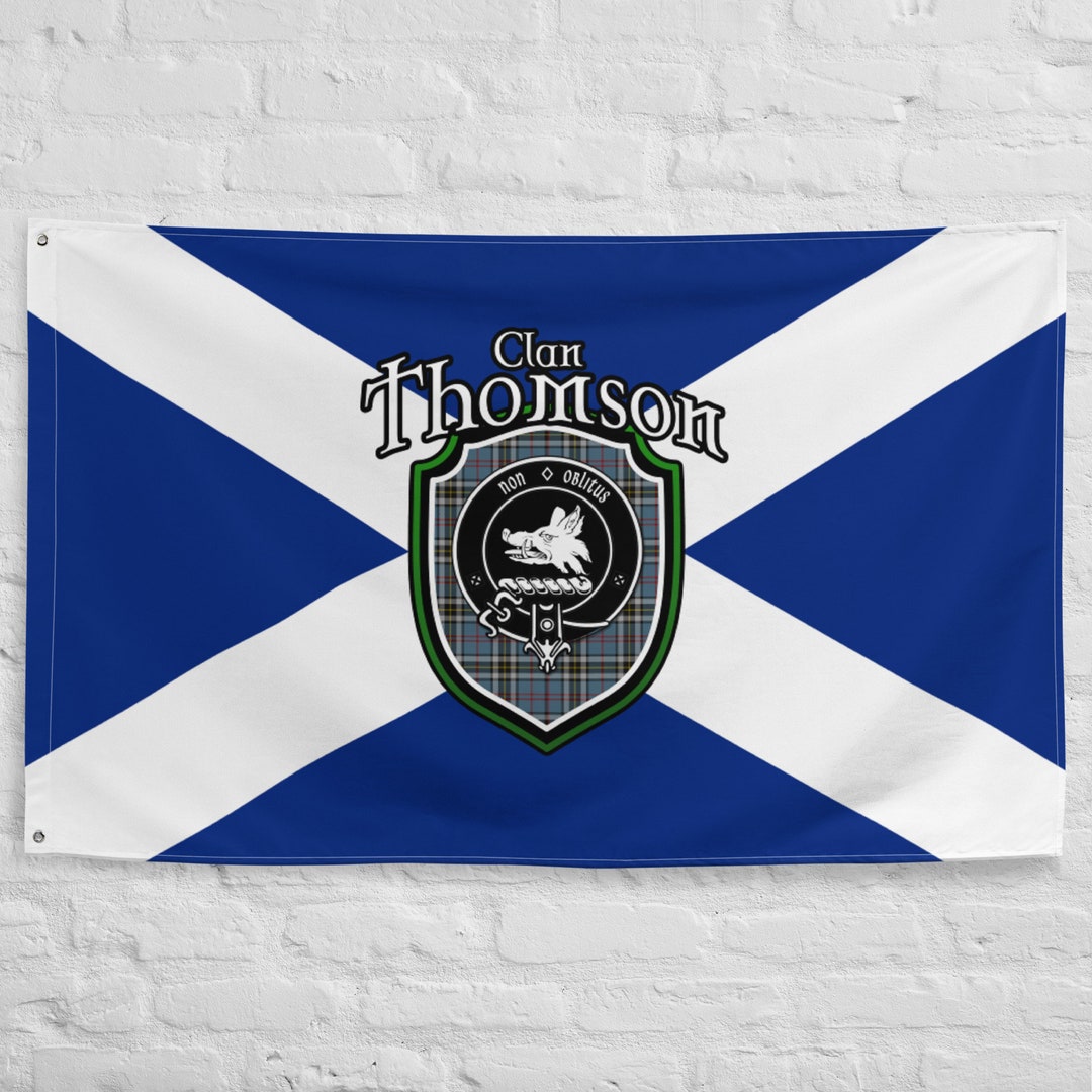 Clan Thomson Scottish Family Crest, Scotland Flag | Scottish Gifts for ...