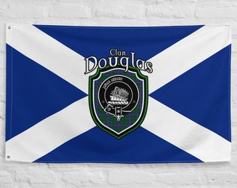 Clan Douglas Scottish Family Crest Scotland Flag Scottish - Etsy