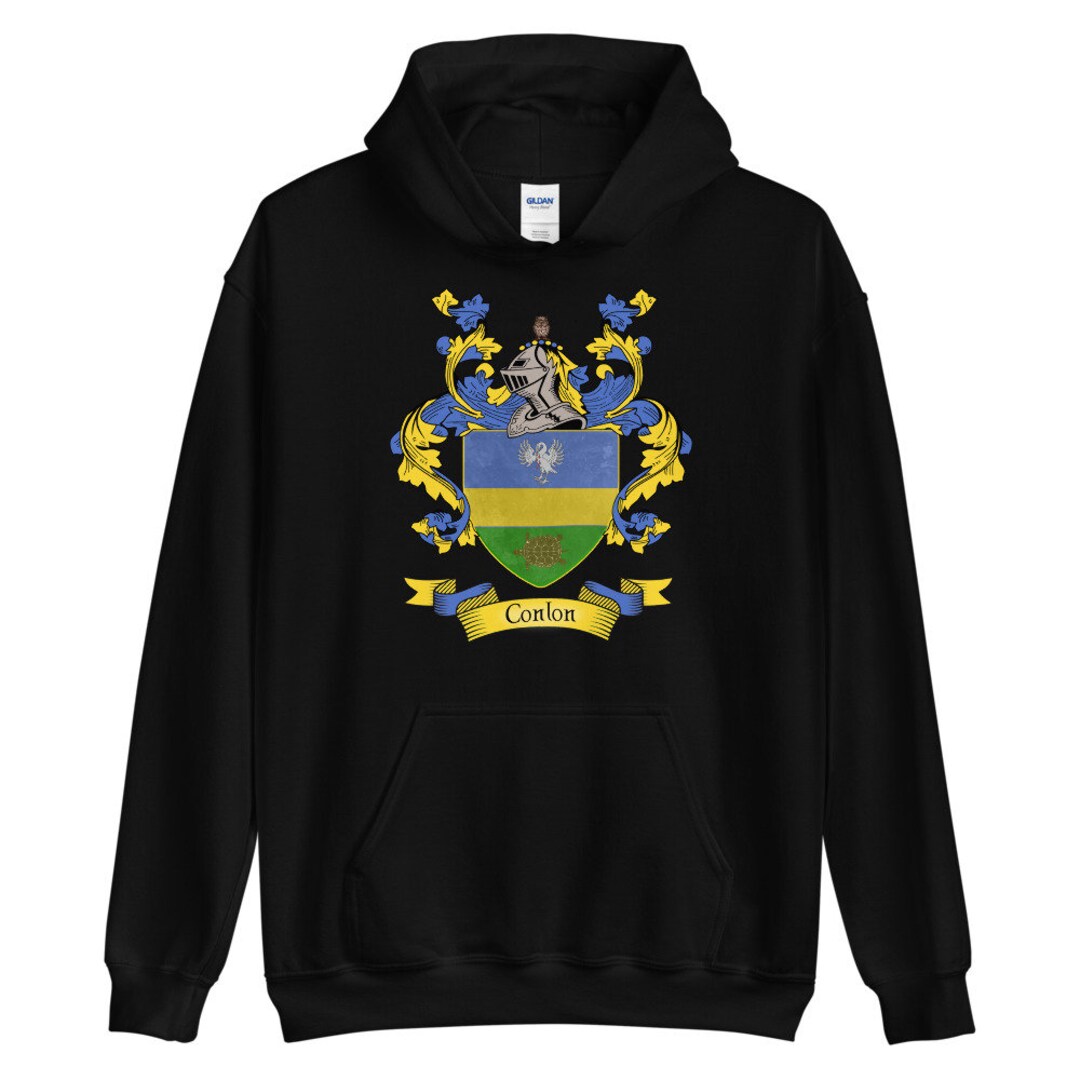 Conlon Coat of Arms - Conlon Family Crest Hoodie Sweatshirt - Etsy
