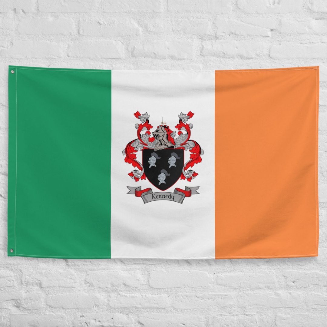 Kennedy Irish Coat of Arms Family Crest Ireland Flag | Irish Gifts for ... Kennedy Irish Coat of Arms Family Crest Ireland Flag | Irish Gifts for ...