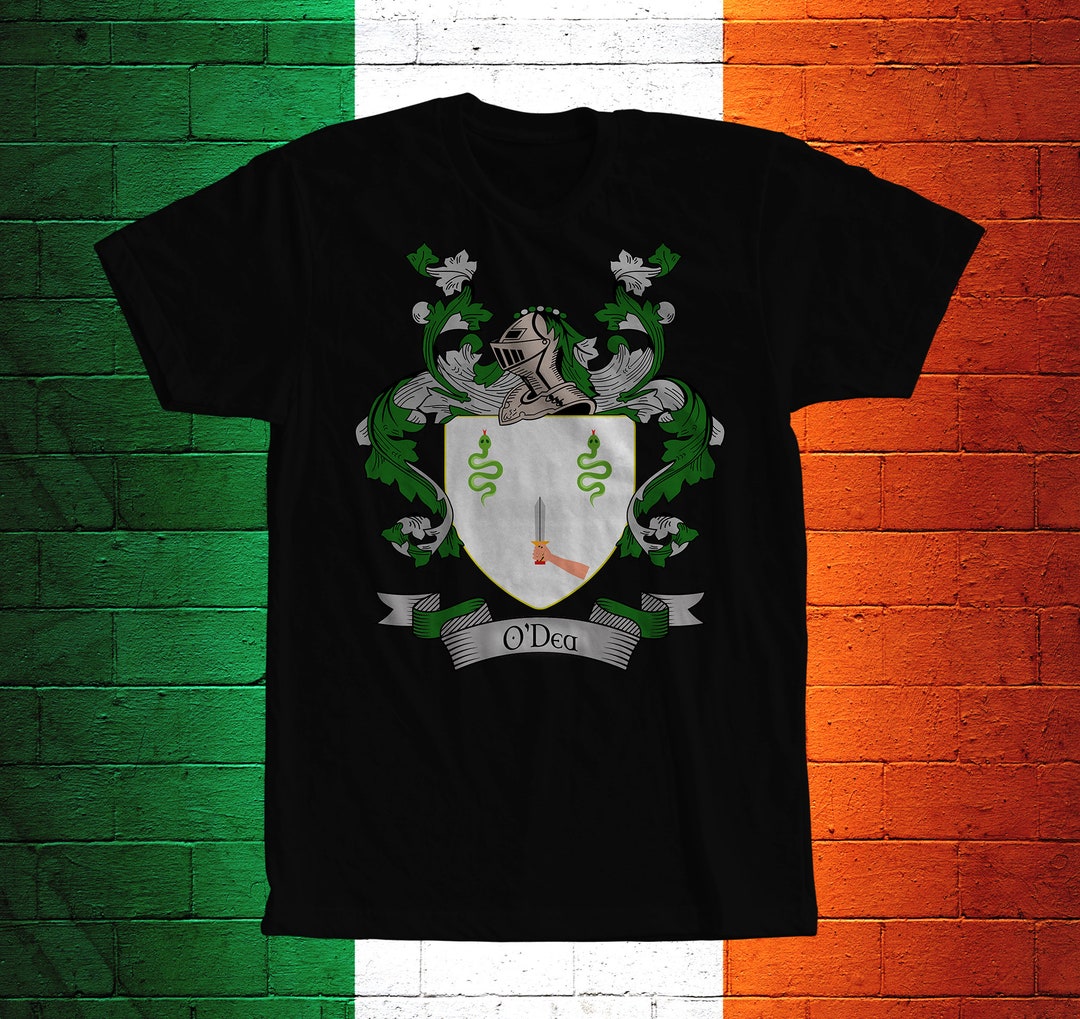 Camiseta con el escudo de la familia O'Dea, escudo de armas de O'Dea ...