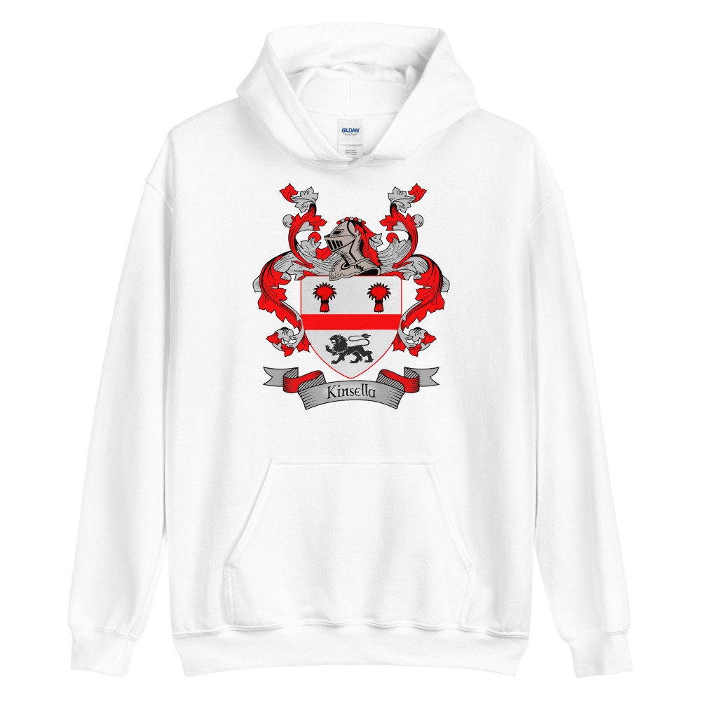 Kinsella Coat of Arms - Kinsella Family Crest Hoodie Sweatshirt - Etsy