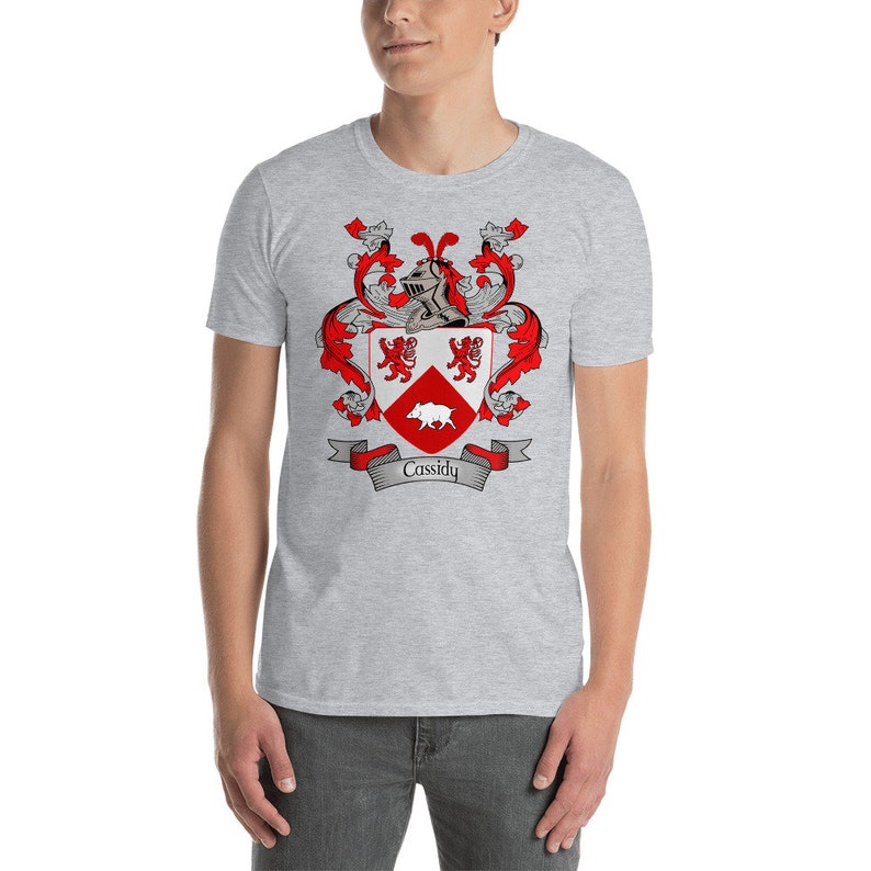 Cassidy Family Crest T Shirt Cassidy Coat of Arms Cassidy - Etsy