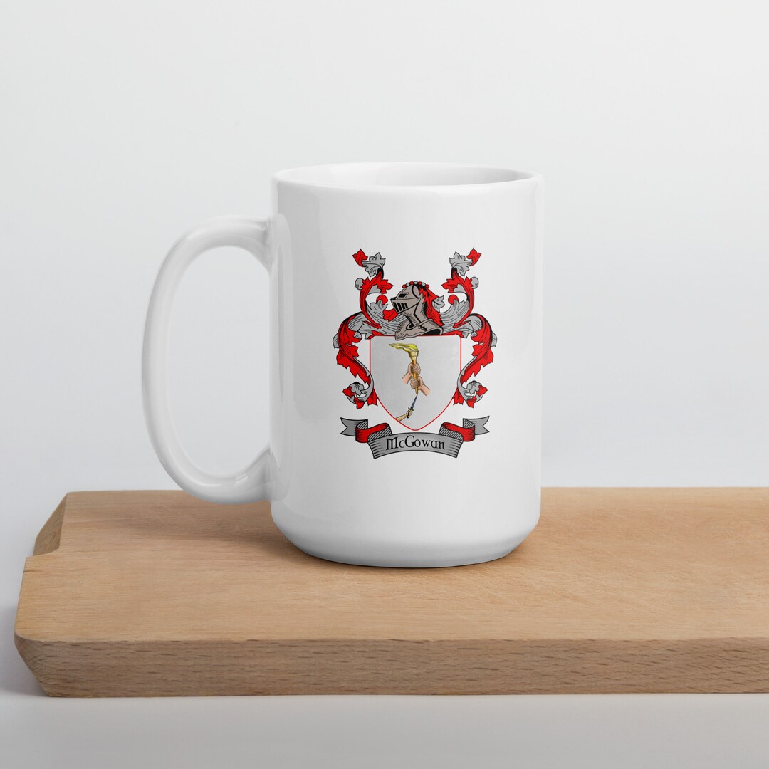 Mcgowan Coat of Arms Coffee Mug Mcgowan Family Crest Coffee Cup - Etsy