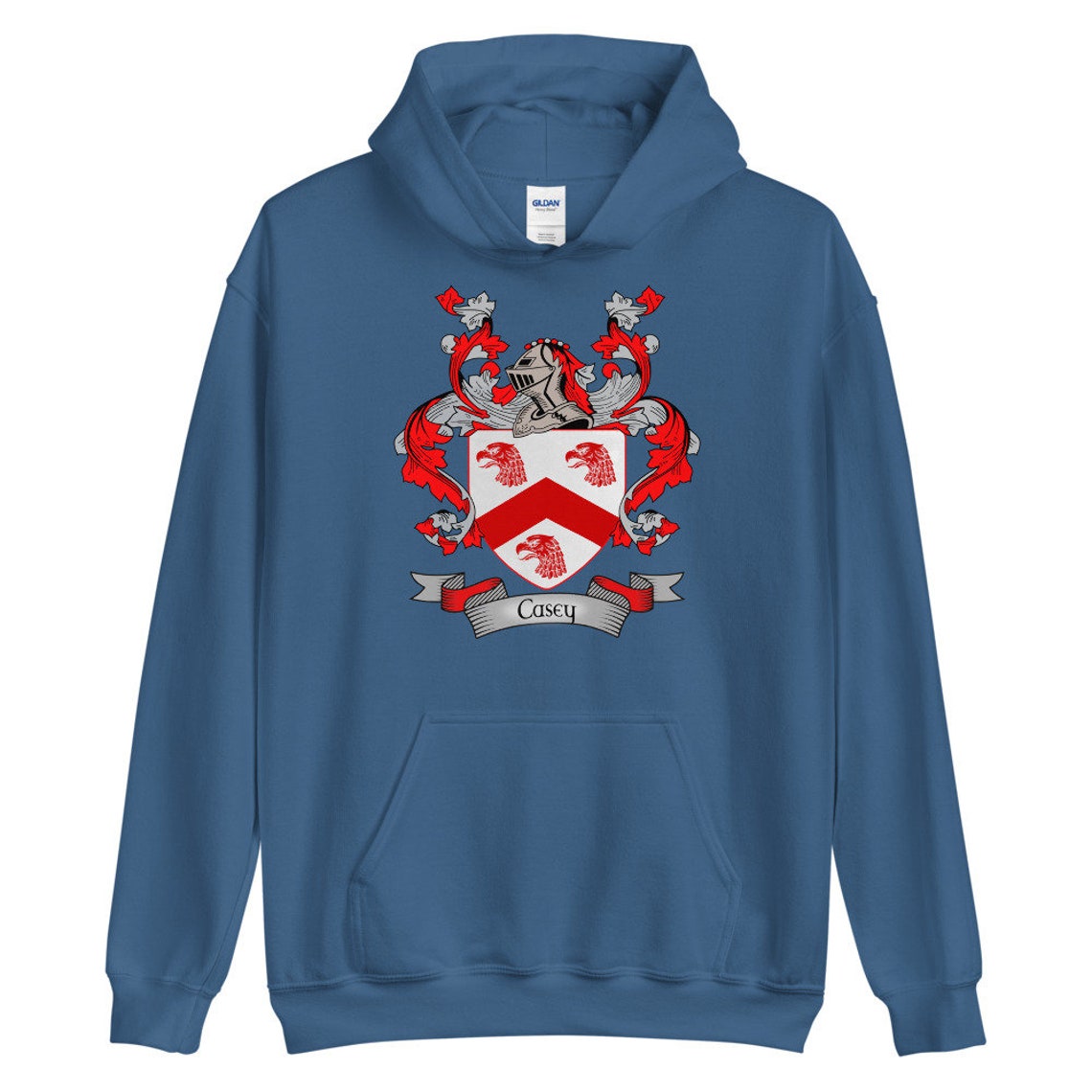Casey Coat of Arms Casey Family Crest Hoodie Sweatshirt - Etsy