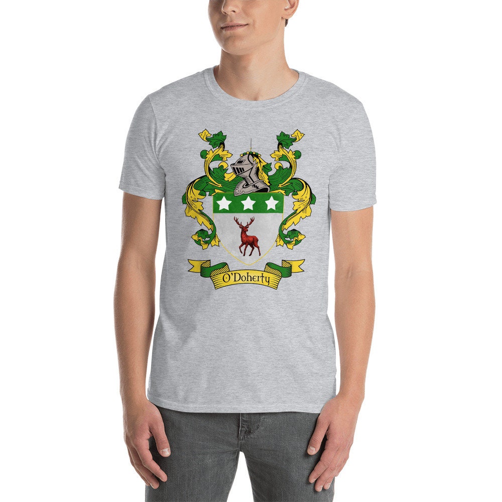 O'doherty Family Crest T Shirt, O'doherty Coat of Arms, O'doherty Shirt ...