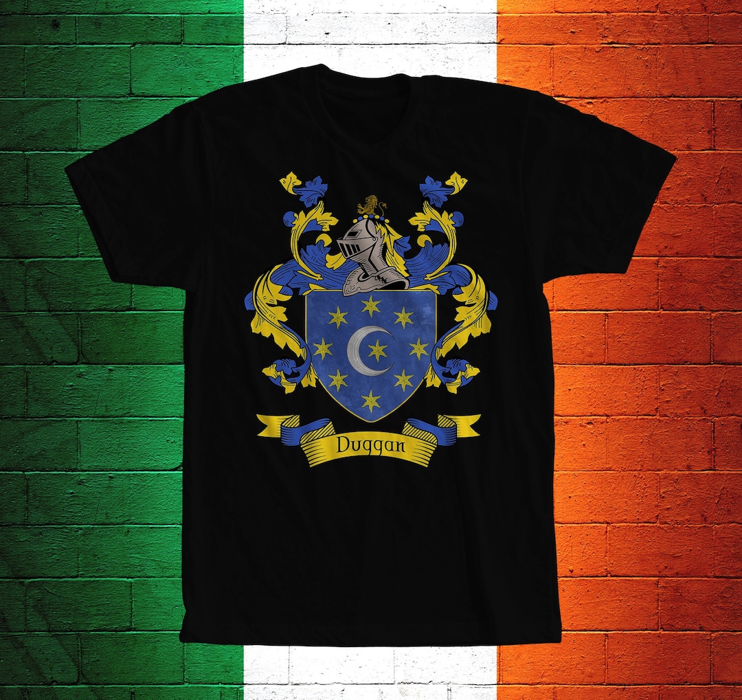 Duggan Family Crest T Shirt Duggan Coat of Arms Duggan - Etsy Denmark