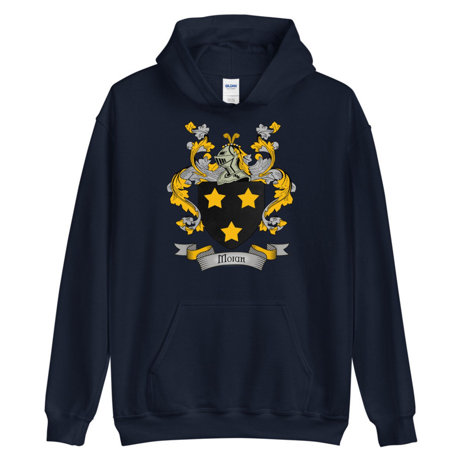 Moran Coat of Arms Moran Family Crest Hoodie Sweatshirt - Etsy