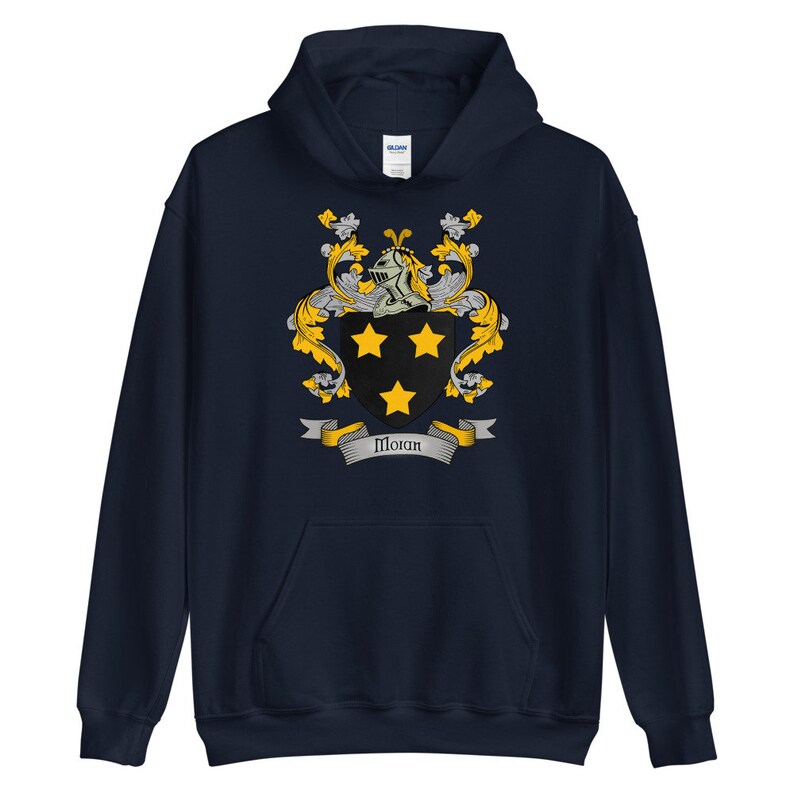 Moran Coat of Arms Moran Family Crest Hoodie Sweatshirt - Etsy