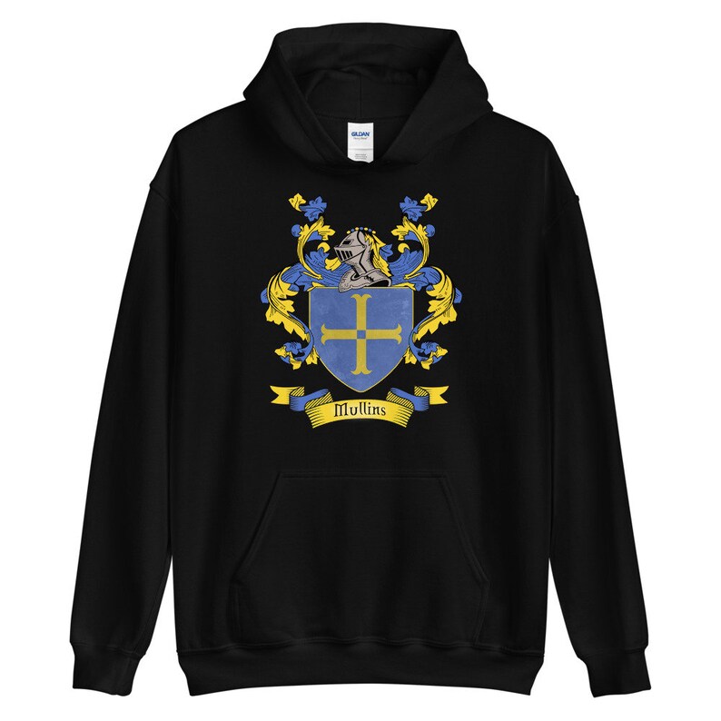 Mullins Coat of Arms Mullins Family Crest Hoodie Sweatshirt - Etsy