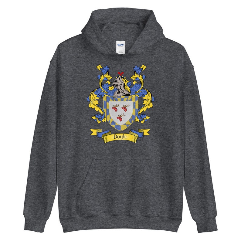 Doyle Coat of Arms - Doyle Family Crest Hoodie Sweatshirt - Etsy