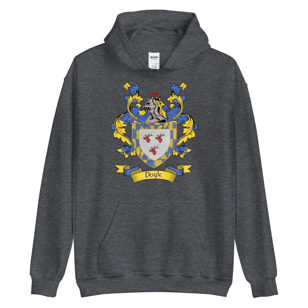 Doyle Coat of Arms Doyle Family Crest Hoodie Sweatshirt - Etsy
