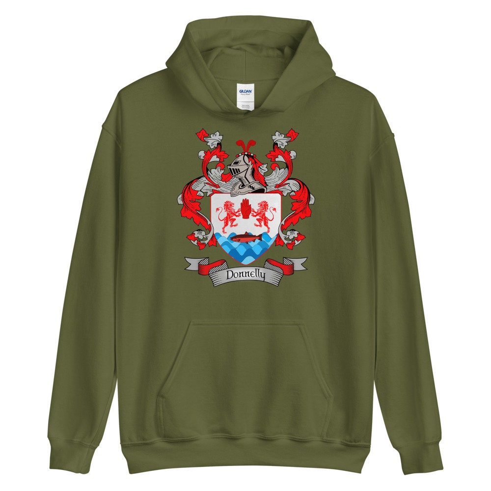 Donnelly Coat of Arms Donnelly Family Crest Hoodie - Etsy