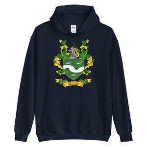Mccabe Coat of Arms - Mccabe Family Crest Hoodie Sweatshirt - Etsy