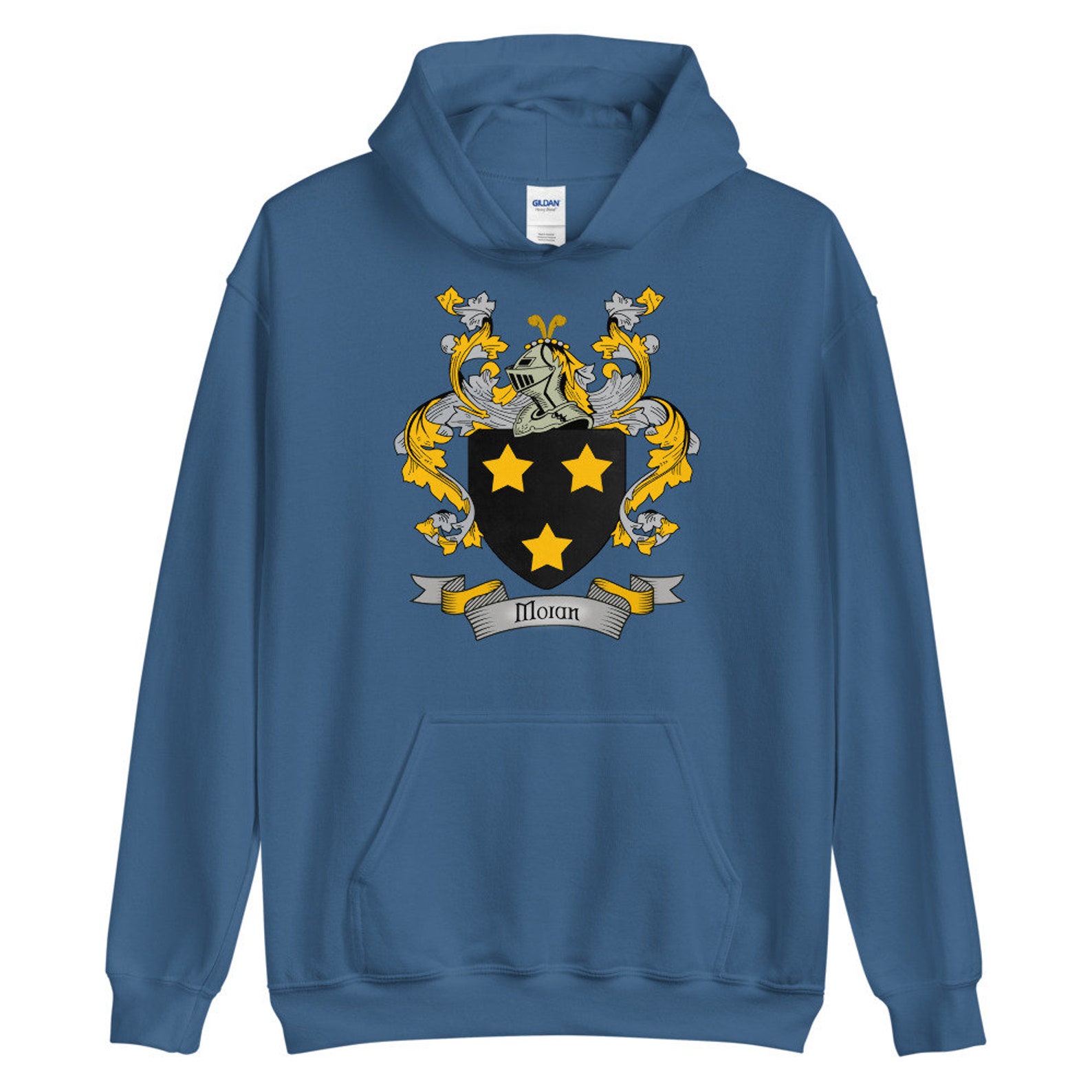 Moran Coat of Arms Moran Family Crest Hoodie Sweatshirt - Etsy