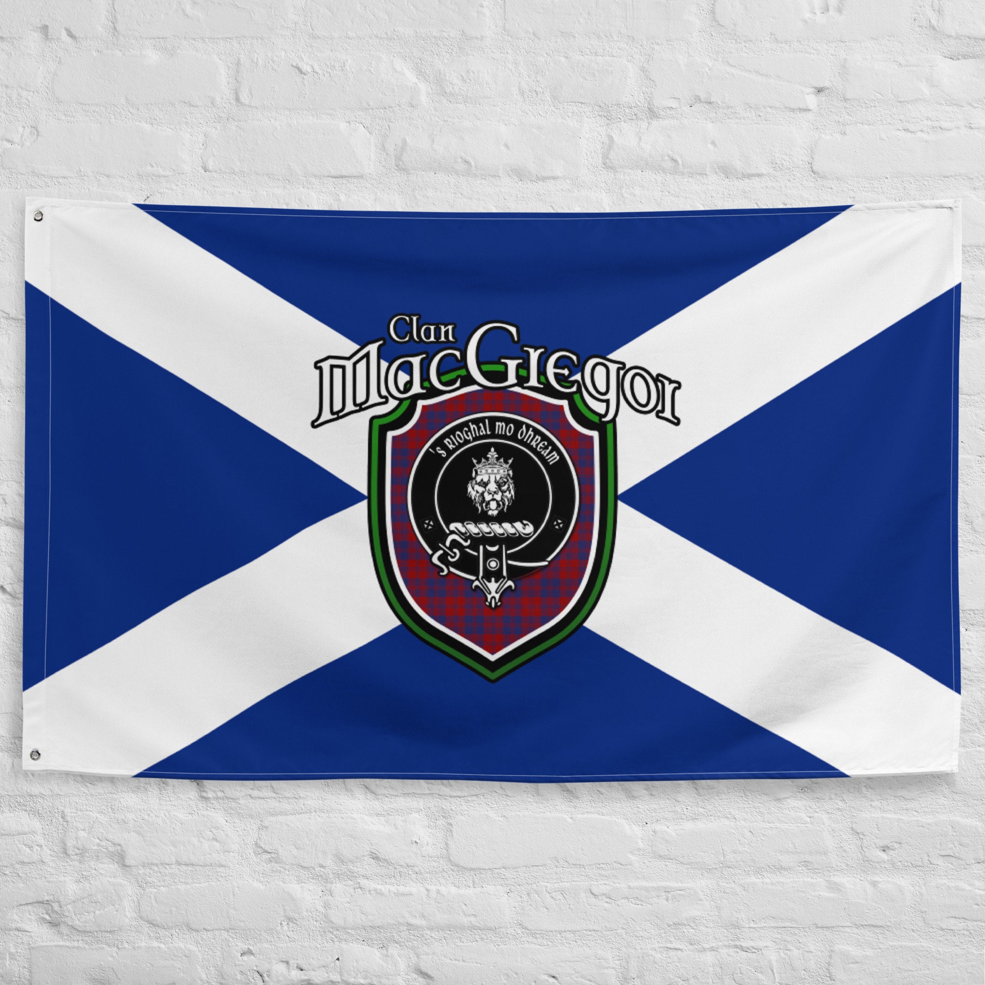 Clan Macgregor Scottish Family Crest, Scotland Flag | Scottish Gifts ...