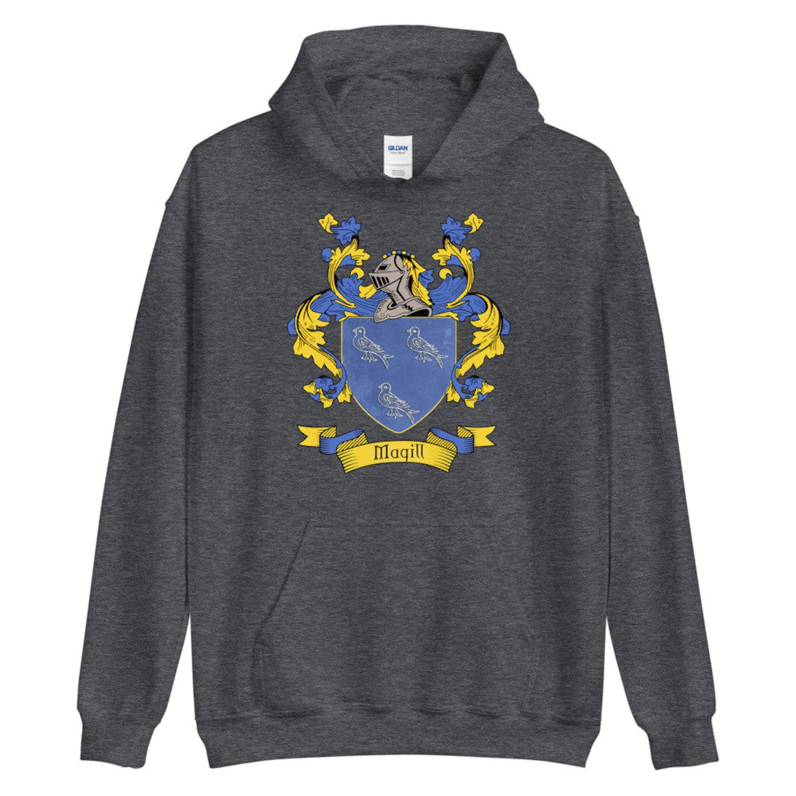Magill Coat of Arms Magill Family Crest Hoodie Sweatshirt - Etsy