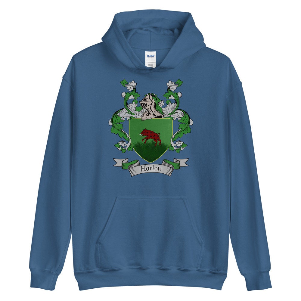 Hanlon Coat of Arms Hanlon Family Crest Hoodie Sweatshirt - Etsy