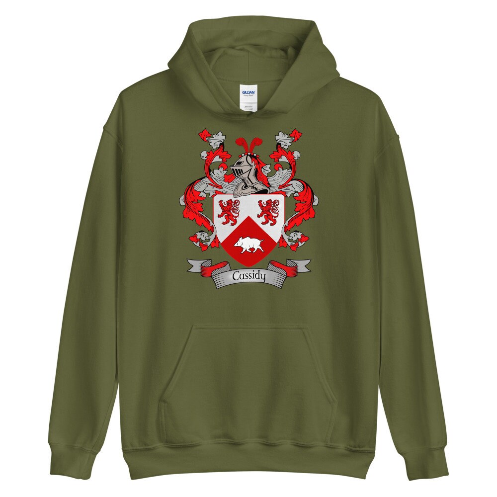Cassidy Coat of Arms Cassidy Family Crest Hoodie Sweatshirt - Etsy
