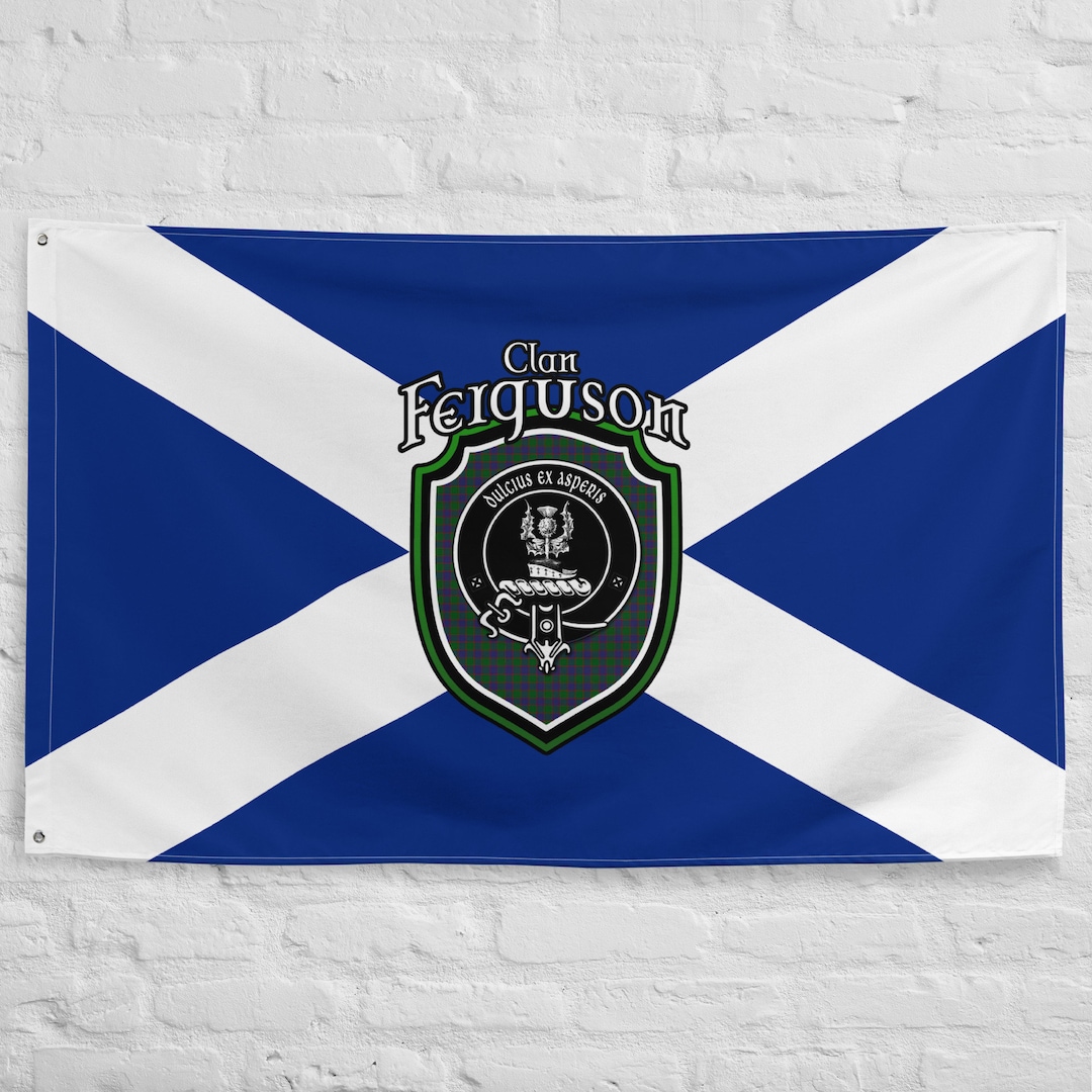 Clan Ferguson Scottish Family Crest, Scotland Flag | Scottish Gifts for ... Clan Ferguson Scottish Family Crest, Scotland Flag | Scottish Gifts for ...
