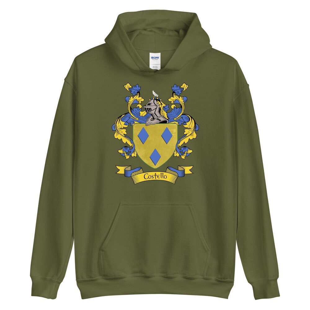 Costello Coat of Arms Costello Family Crest Hoodie Sweatshirt - Etsy
