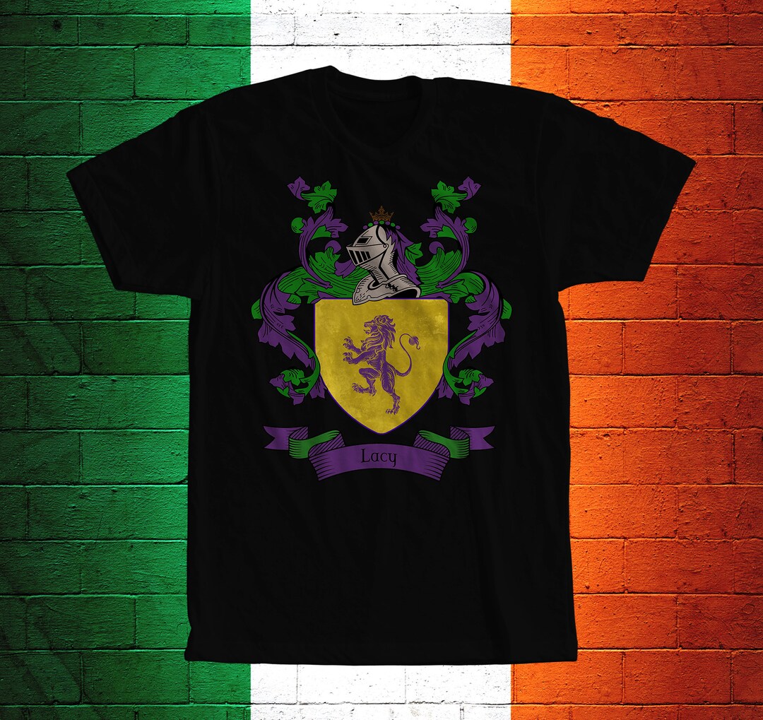 Lacy Family Crest T-shirt – Irish Coat of Arms Gift - Etsy