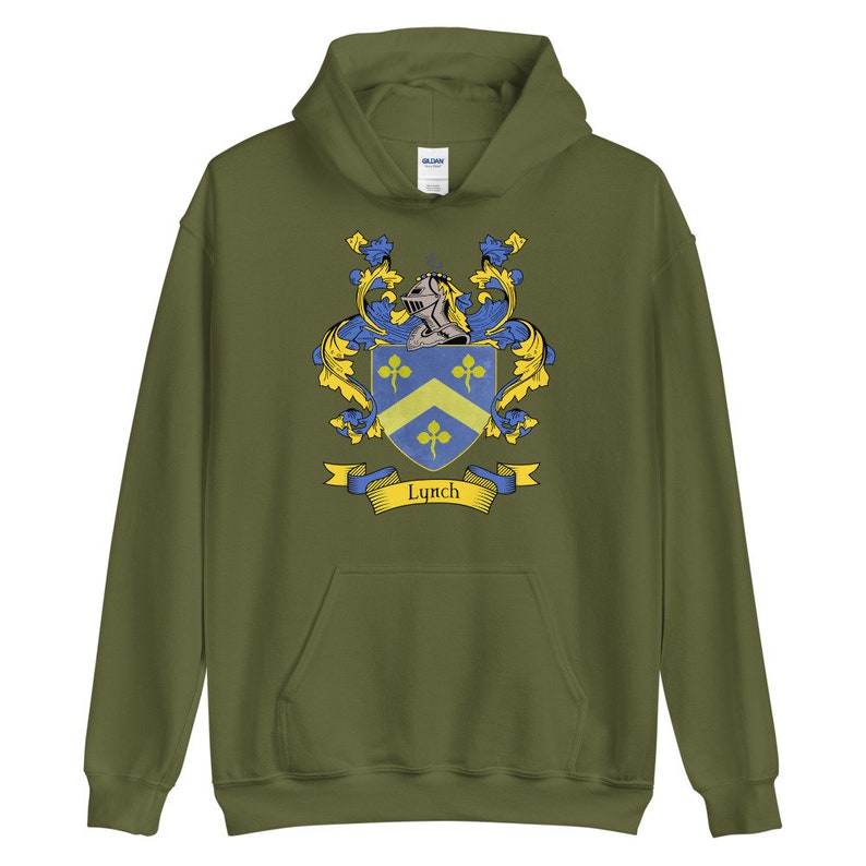 Lynch Coat of Arms Lynch Family Crest Hoodie Sweatshirt - Etsy