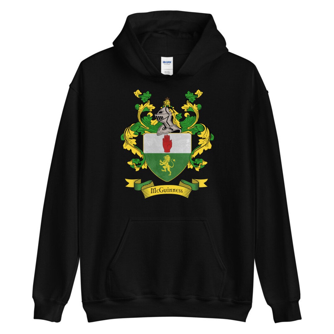 Mcguinness Coat of Arms Mcguinness Family Crest Hoodie Sweatshirt - Etsy