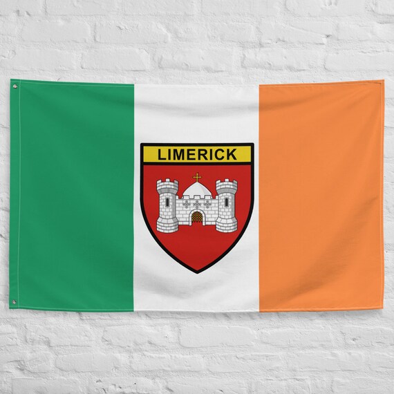 Limerick County Coat of Arms Ireland Flag Limerick Crest | Etsy