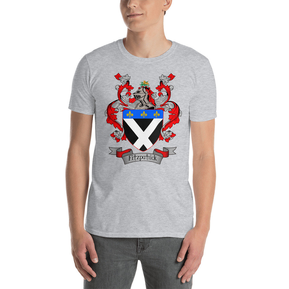 Fitzpatrick Family Crest T- Shirt, Fitzpatrick Coat of Arms ...